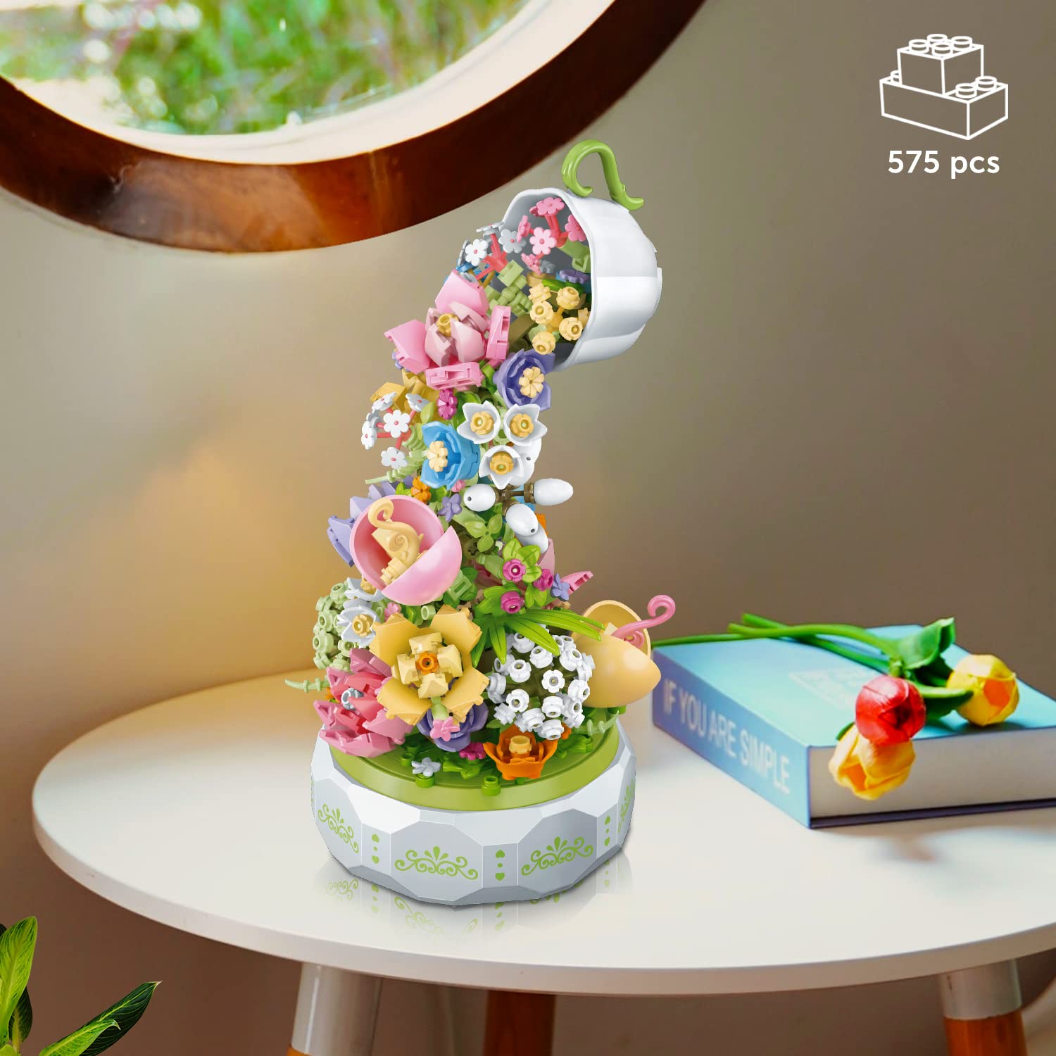 Конструктор Музикална кутия с цветя Walalla Многоцветен Emag Bg