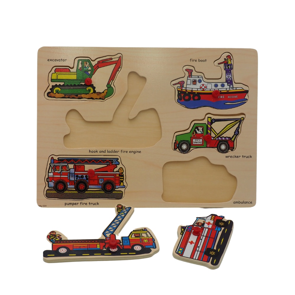 Puzzle educativ incastru Montessori cu mijloace de interventie si ...