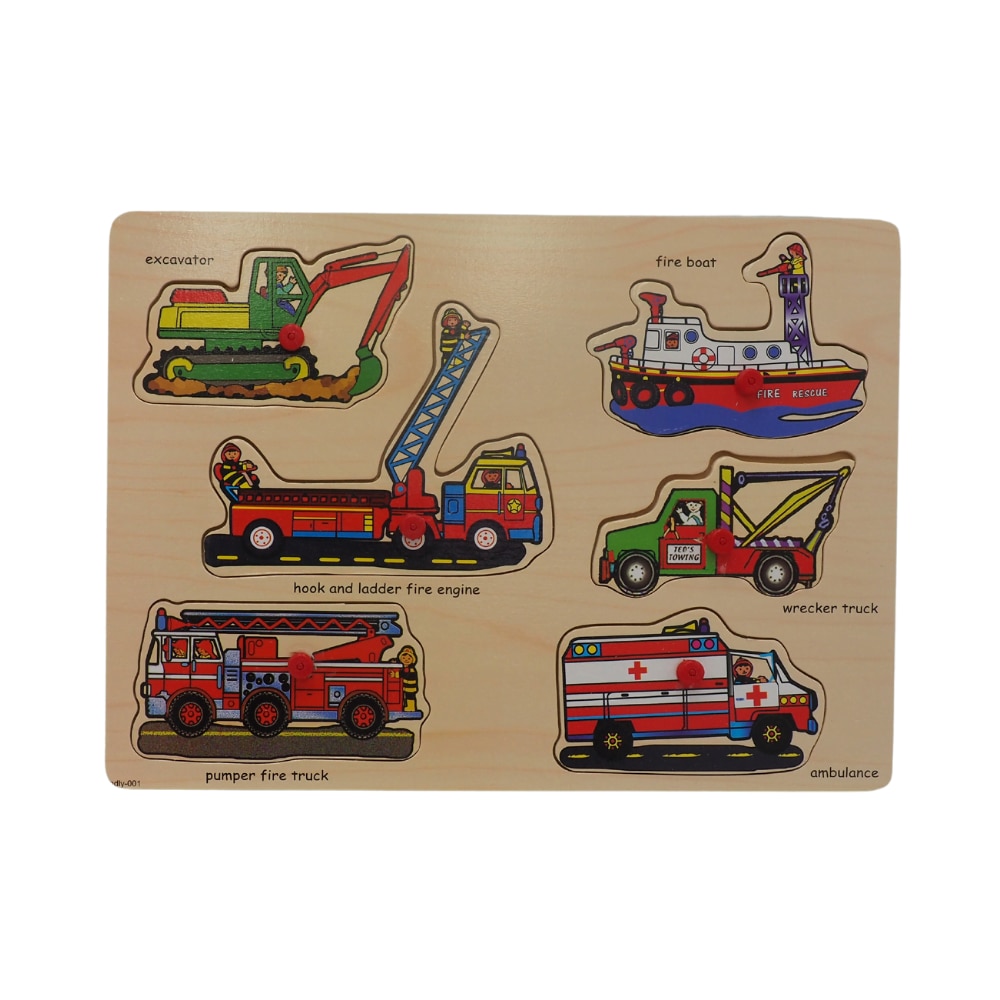 Puzzle educativ incastru Montessori cu mijloace de interventie si ...