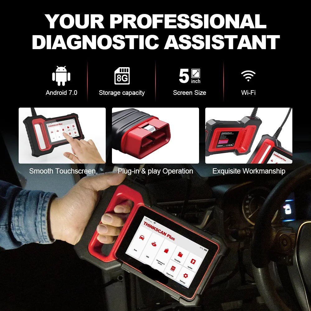 Авто тестер, TPMS, OBD2 скенер, 28 нулирания, WiFi, черен - eMAG.bg