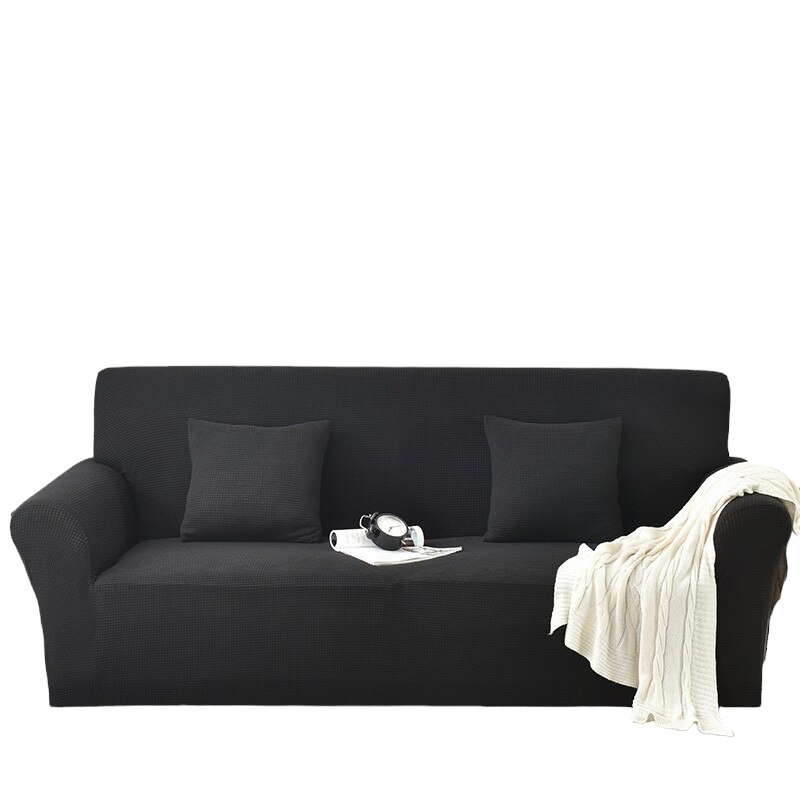 Husa Elastica Model Embosat Pentru Canapea 3 locuri Negru 180-240 cm ...