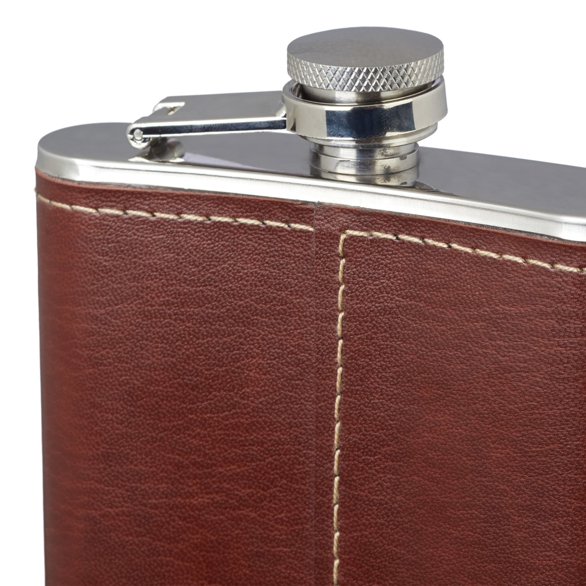 Sticla metalica 200 ml, plosca de buzunar, din otel inoxidabil cu husa ...