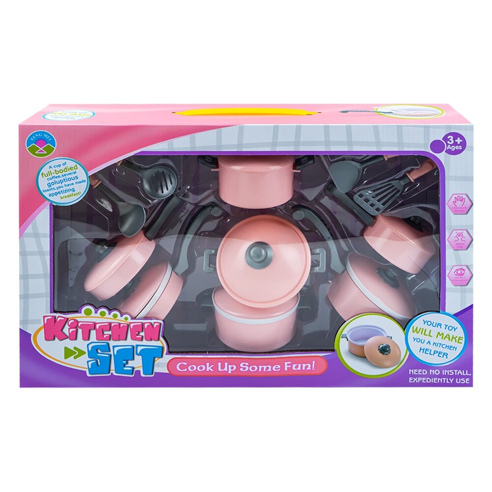 Set 12 ustensile bucatarie, roz, Daemi - eMAG.ro