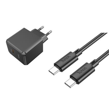 Set Incarcator Retea, HOCO CS13A, Fast Charge PD 20W, 1x port USB Tip-C ...