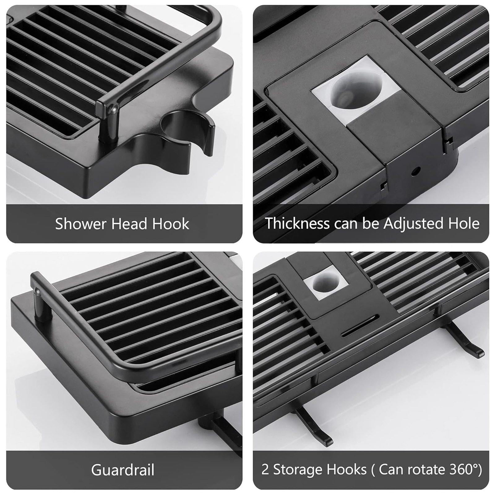 Raft de dus, NUODWELL, Cu 2 carlige rotative si carlig pentru capul de ...