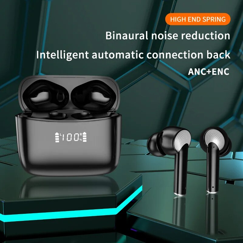 Безжични слушалки Vala J8 PRO TWS, Bluetooth 5.3, ANC+ENC отмяна на ...