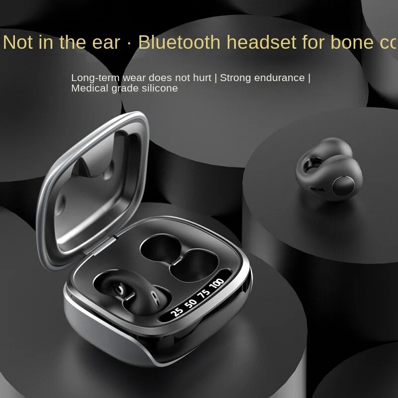 Casti Wireless Vala® JX80 TWS, Clip-On, Bluetooth 5.3, Touch Control, Conectare Automata ...