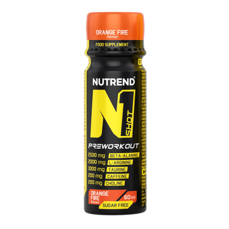 Pre Workout, Nutrend, Shot, Portocala, 60 ml - eMAG.ro