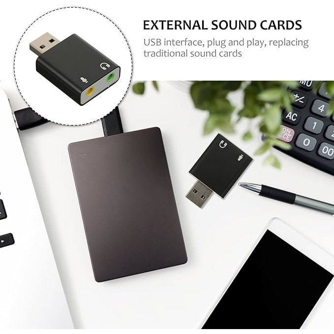 Placa de Sunet NAXSIR, Interfata USB, Stereo output, Negru - eMAG.ro