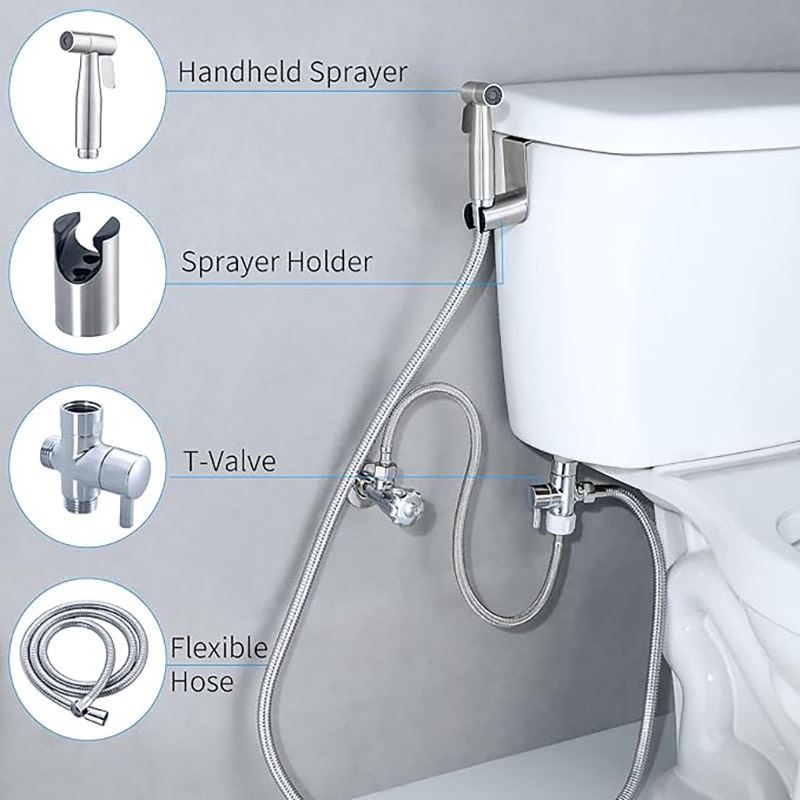 Set 11 de Pulverizare A Vasului de Toaleta, Dus de Mana Pentru Bidet ...