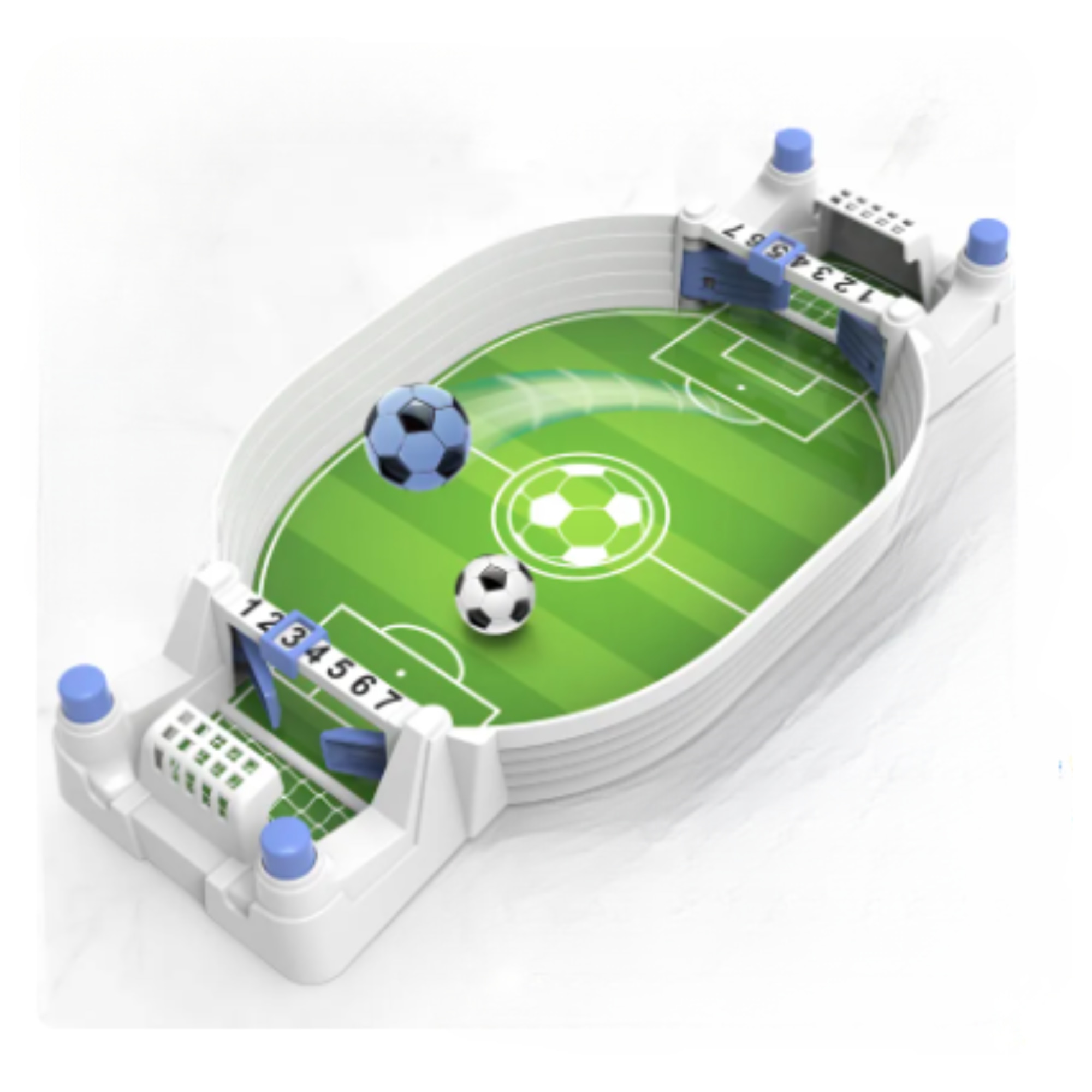 Mini Joc Fotbal de Masa Dublu - Portabil, pentru copii si adulti - eMAG.ro