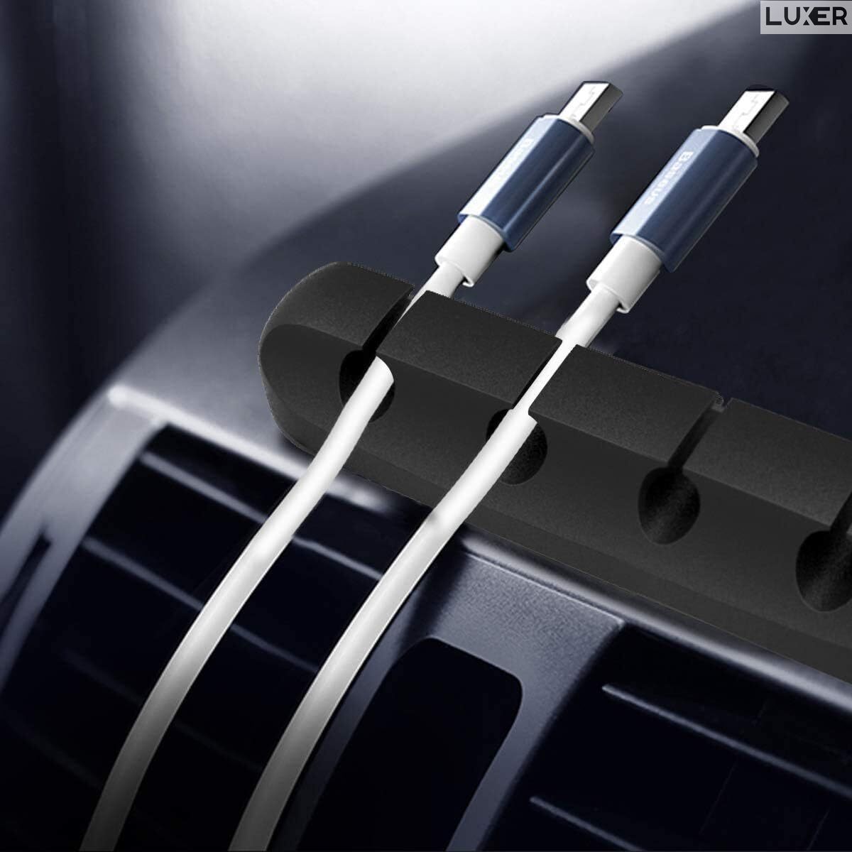 Set 2 Organizatoare Cabluri Universale pentru Birou/Masina/Dulapuri, 5 ...