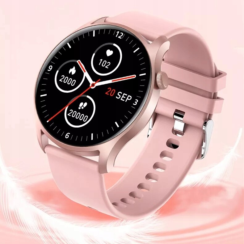 Ceas Smartwatch Femei, Aries Watches, GWR201PRO, FULL Touch Display ...