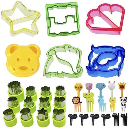 Set 34 Forme prajituri, Inox, Forme diferite, Multicolor - eMAG.ro