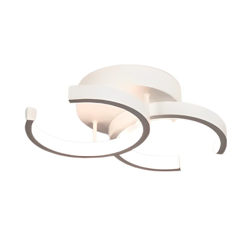 Lustra LED, moderna Laleluli alba, lumina alba rece, cu doua ...