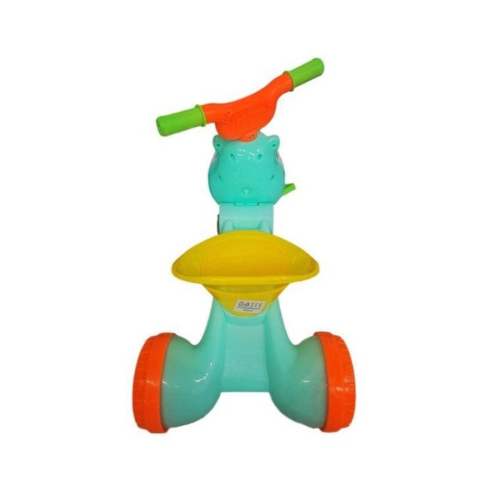 Tricicleta cu pedale pentru copii Dino, Laleluli, verde, cu roti ...