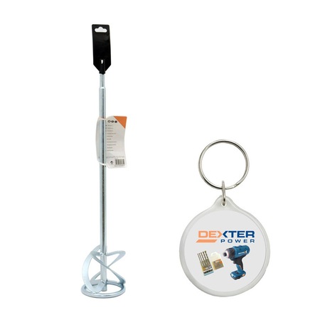 Set Mixer mortar Dexter, 500 x 100 mm, prindere SDS+ cu Breloc Dexter ...