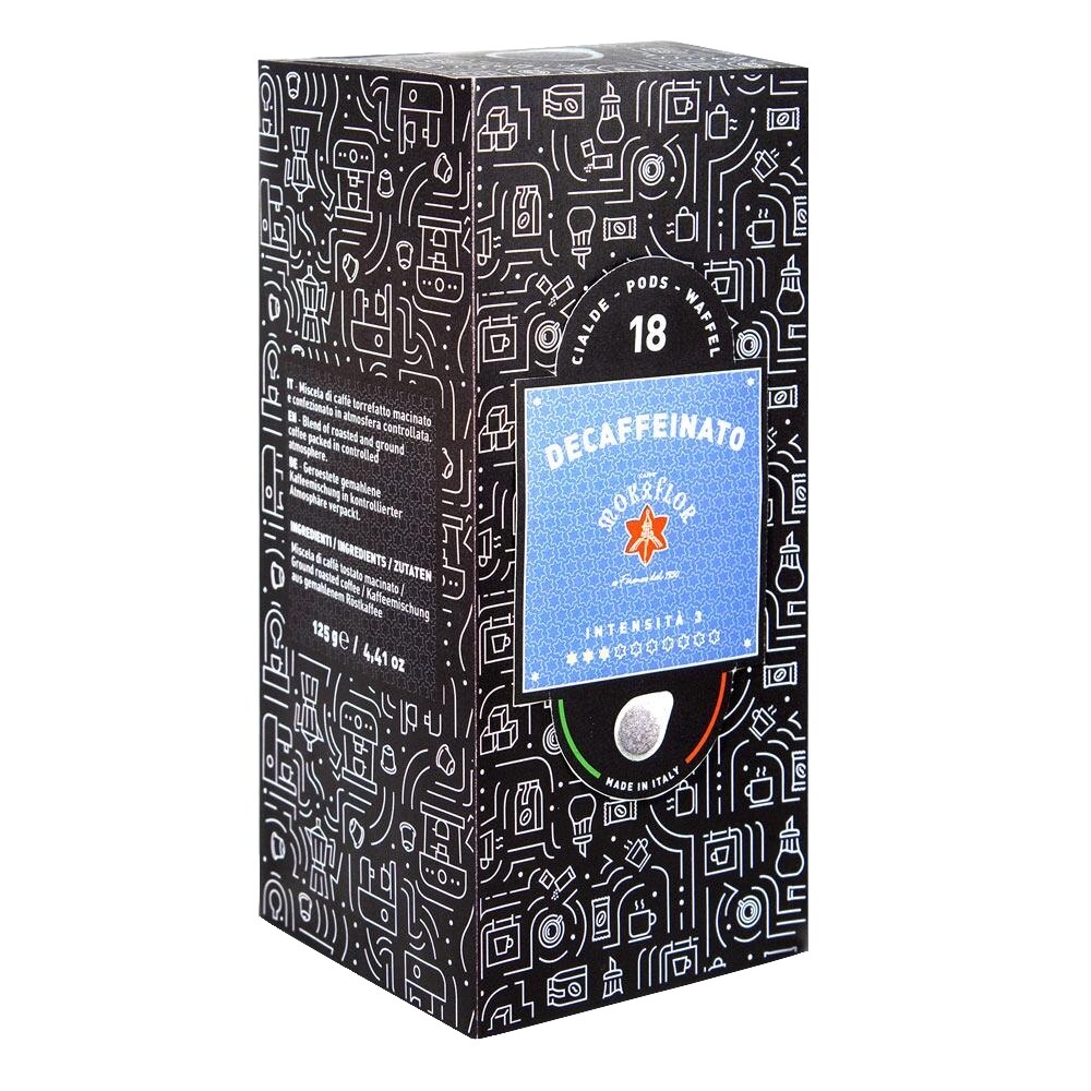 Cafea ESE pads Mokaflor, Decaffeinato, 18 bucati, gust intens, fara ...