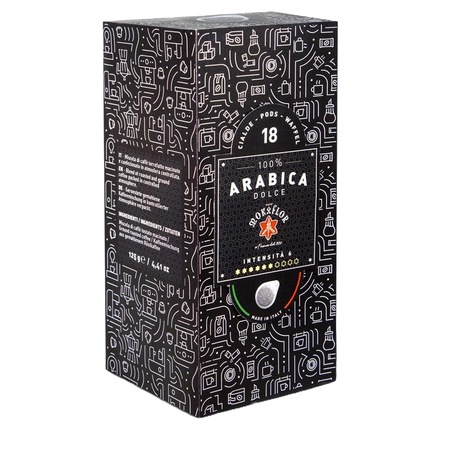 Cafea monodoze ESE pads Mokaflor, Dolce Arabica, 18 bucati, gust intens ...