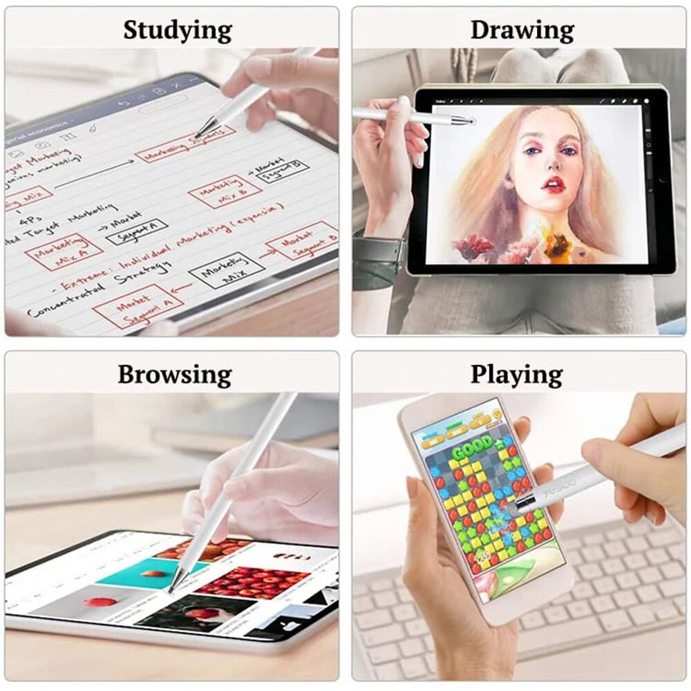 Стилус универсален - Yesido (ST02) - бял - eMAG.bg