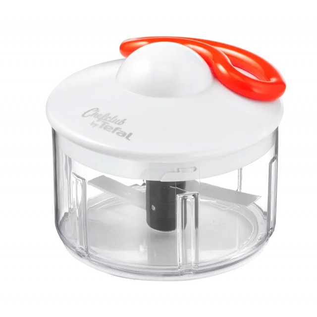 Mini Tocator manual pentru alimente Tefal Chefclub, 500 ml, alb/rosu ...