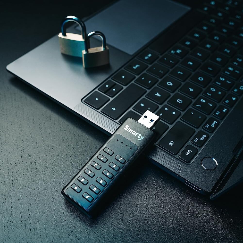 Smarty Pro Keypad Secure USB памет, 64GB, USB 3.2, USB Type-C, AES 256 ...