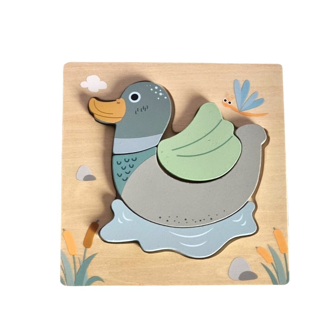 3D beépített fa puzzle, 5 db, Ratusca modell, 3 év + - eMAG.hu