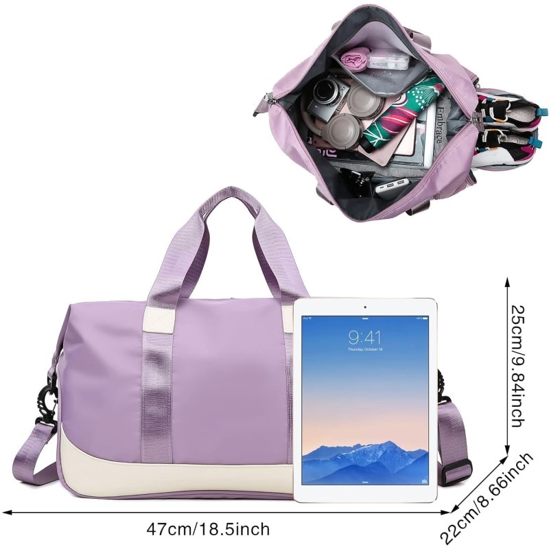 Geanta sport pentru sala, impermeabila, cu compartiment pentru ...