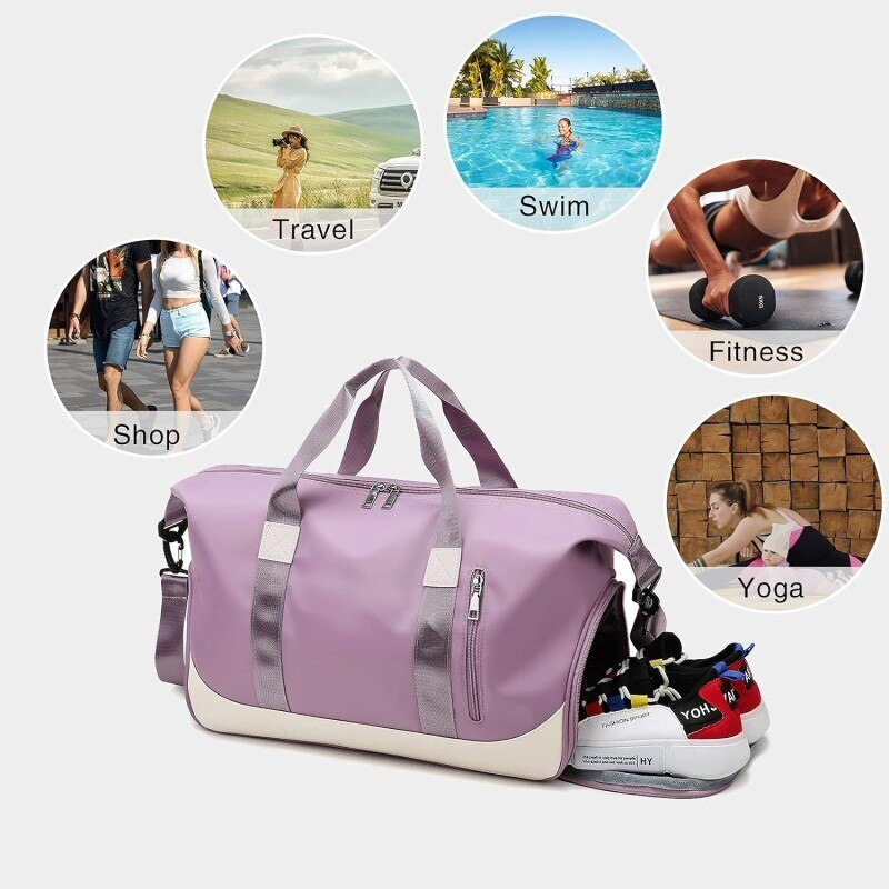 Geanta sport pentru sala, impermeabila, cu compartiment pentru ...