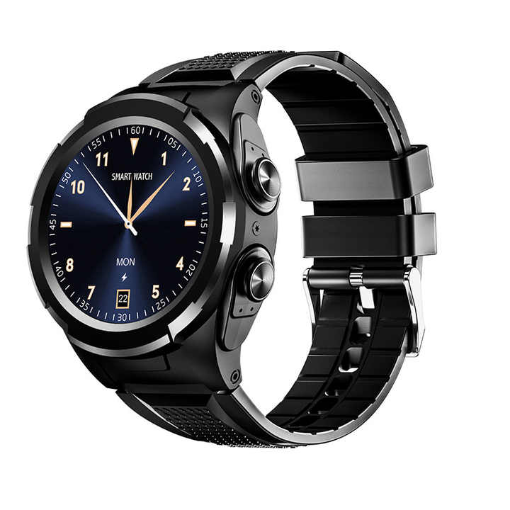 Ceas inteligent cu casti, Bluetooth 2 in 1, pentru iPhone/Android ...