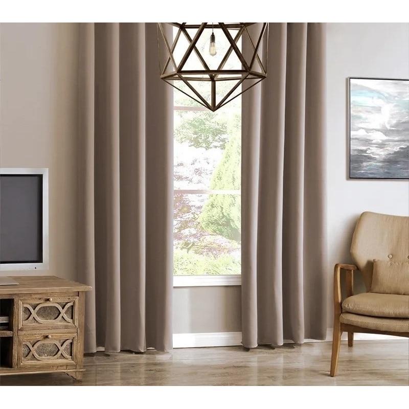 Set 2 bucati draperie SereDesign material tip Blackout culoare Grej ...