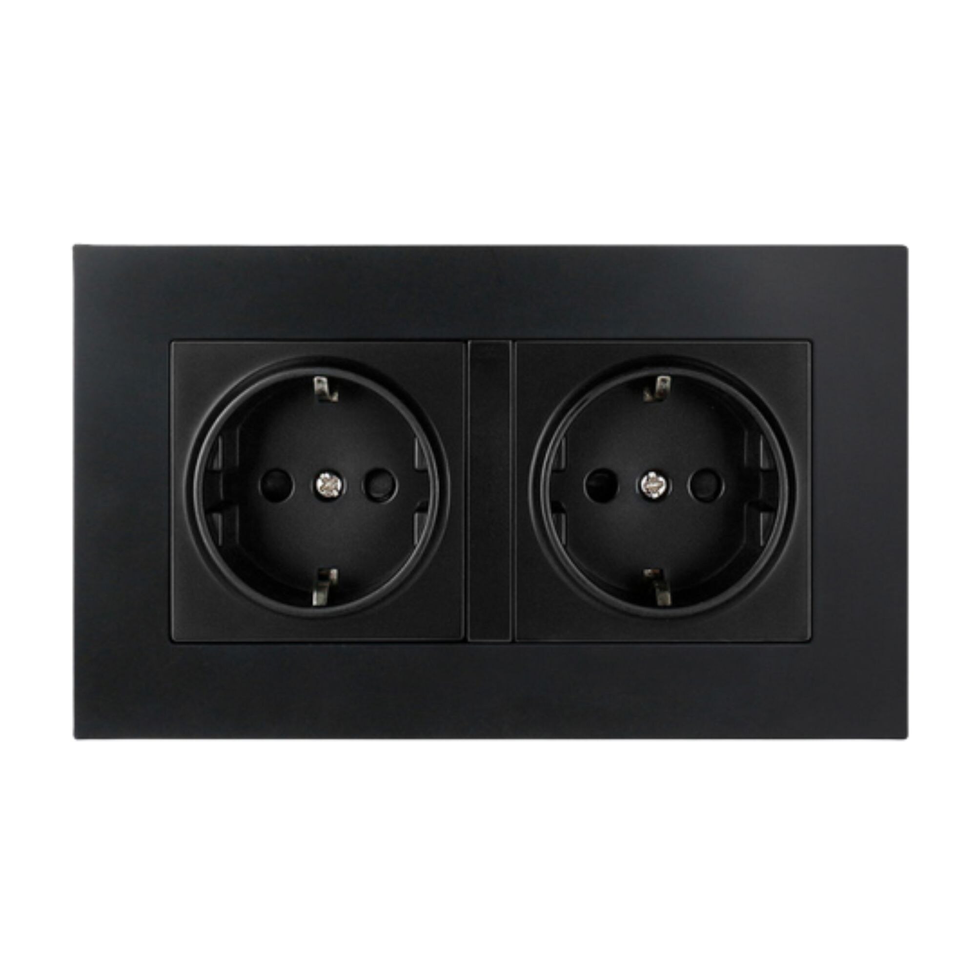 Priza Dubla Neagra iHome, PVC, Colorata, Ignifuga - eMAG.ro