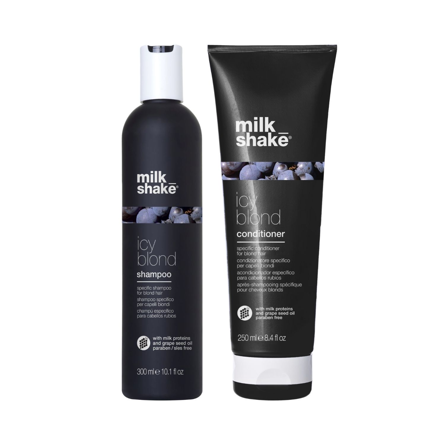 Set pentru par blond, Milk Shake, Icy Blond Sampon 300ml + Balsam 250ml ...