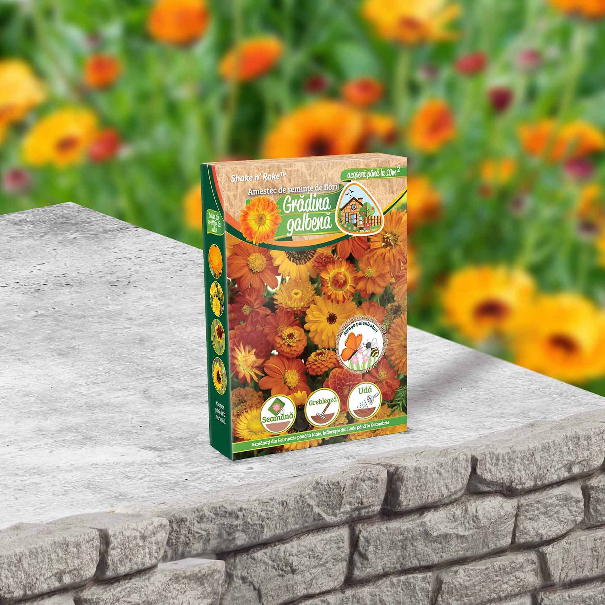 Amestec de seminte de flori- Colectia Galbena, 200 g - eMAG.ro