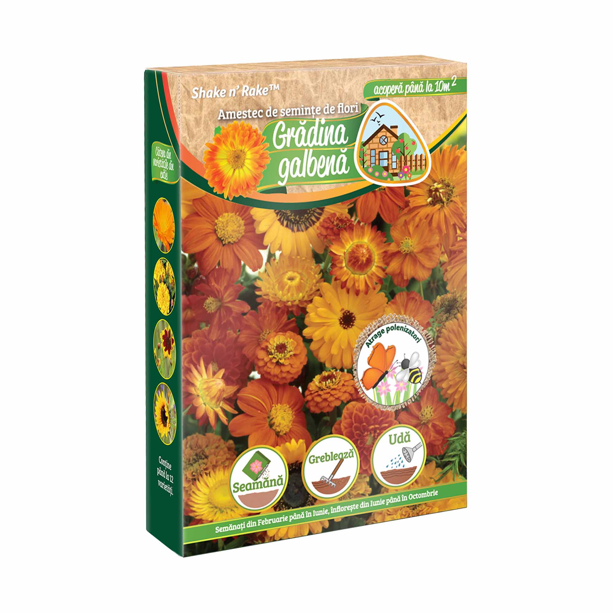 Amestec de seminte de flori- Colectia Galbena, 200 g - eMAG.ro