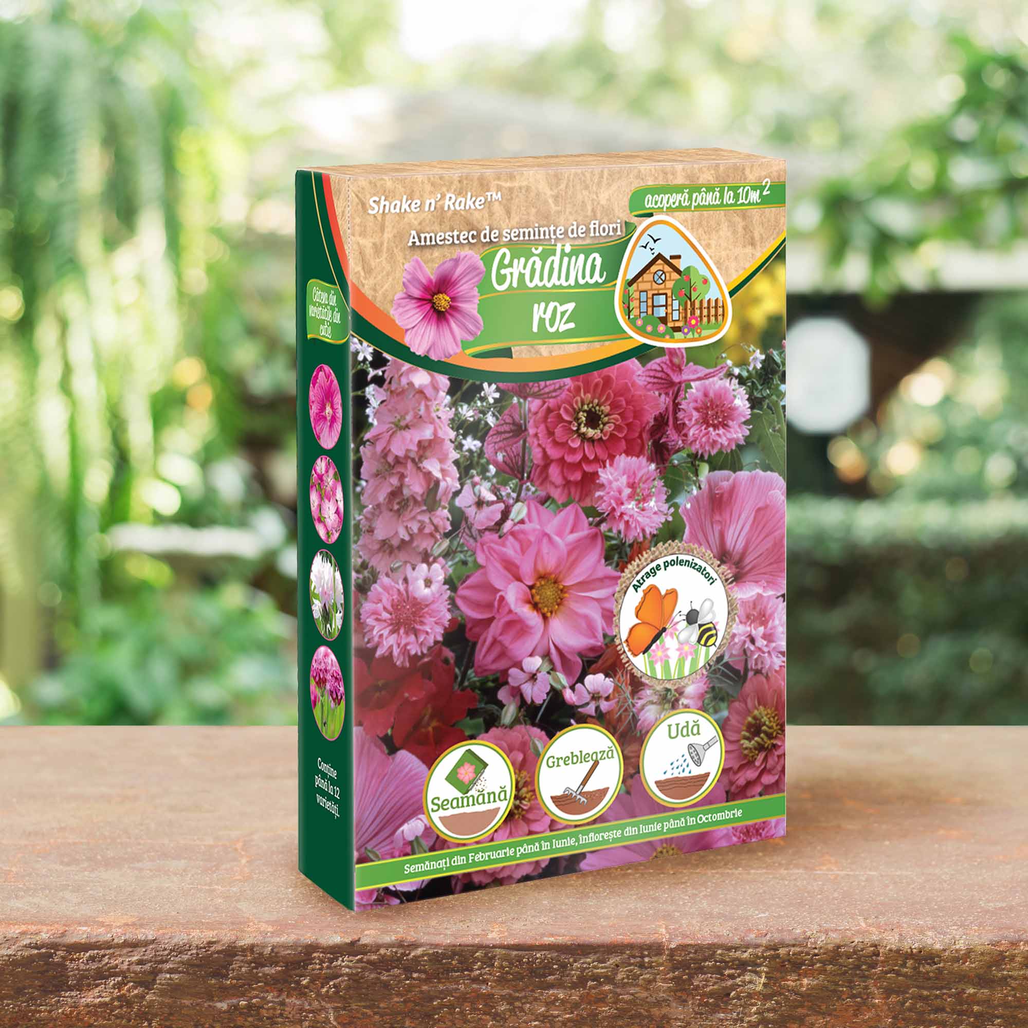 Amestec de seminte de flori- Colectia Roz, 200 g - eMAG.ro