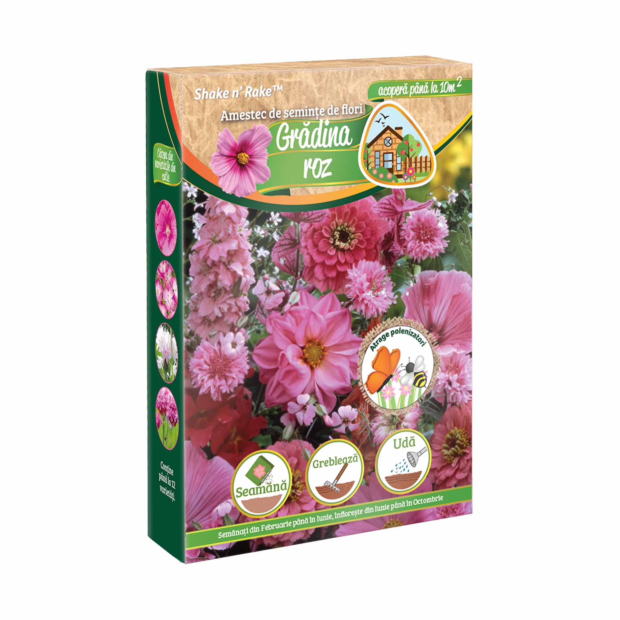 Amestec de seminte de flori- Colectia Roz, 200 g - eMAG.ro