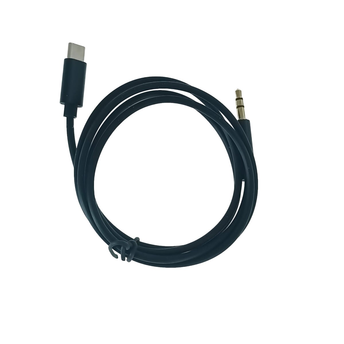 Cablu cu conector jack 3.5 mm la USB-C, 100 cm, in blister, negru - eMAG.ro
