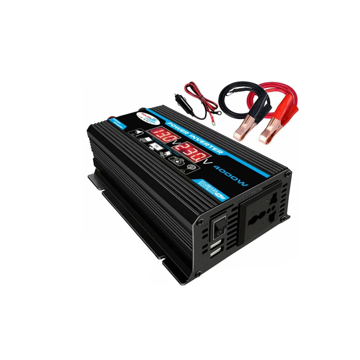 Invertor auto 12V, Unda sinusoidala pura, tensiune de iesire 220V /110V, Putere de iesire 500W ...
