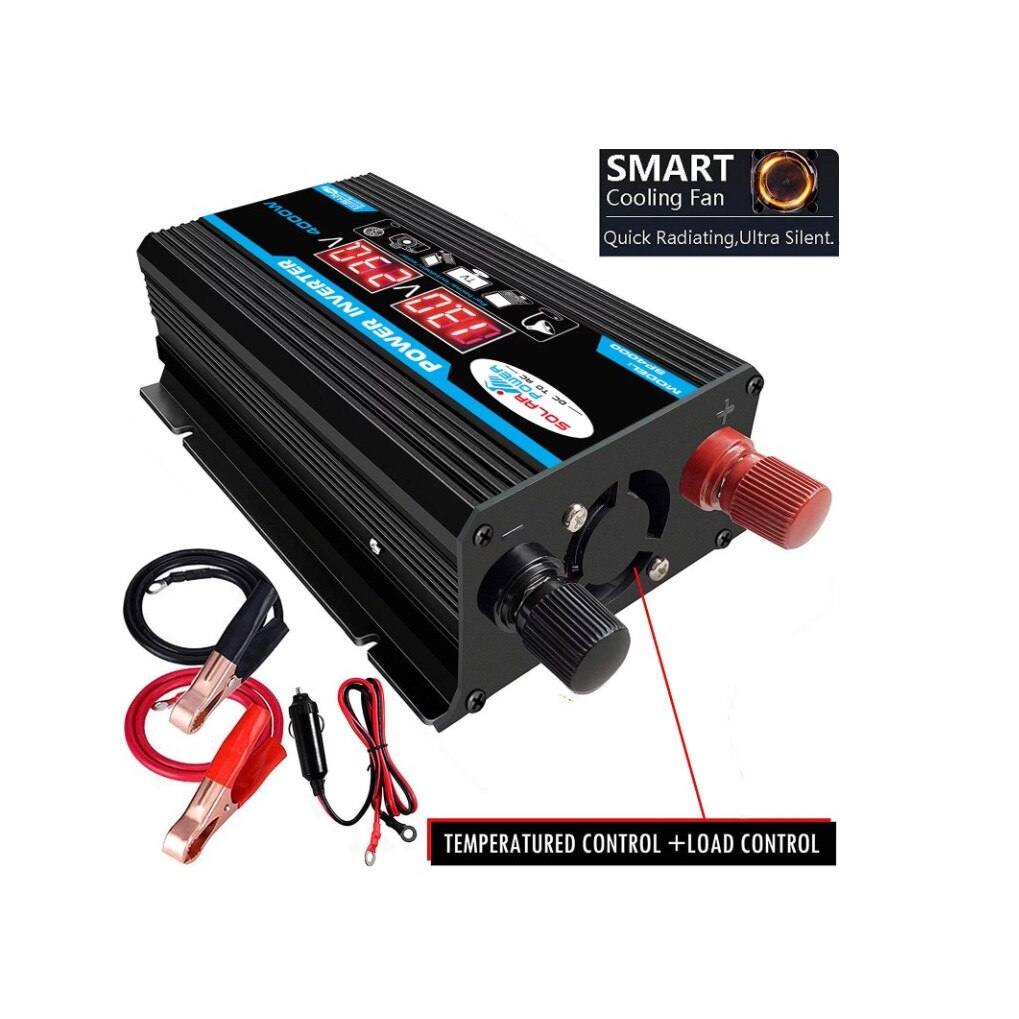 Invertor auto 12V, Unda sinusoidala pura, tensiune de iesire 220V /110V, Putere de iesire 500W ...