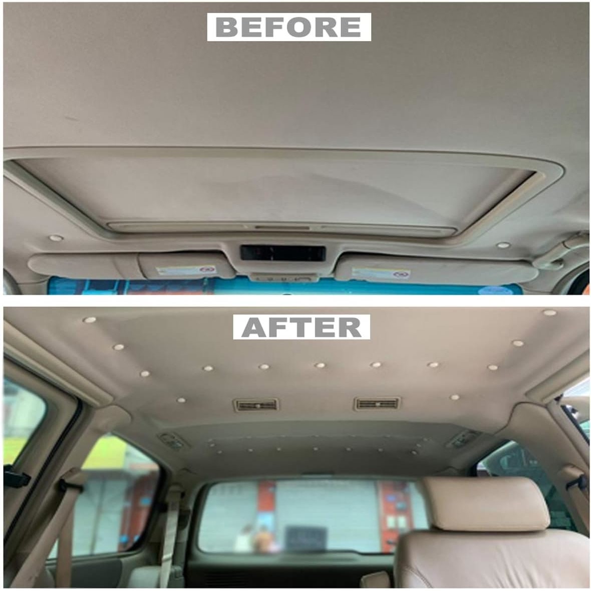 Set 60 capse, pentru reconditionare tapiterie/plafon auto cu instrument ...