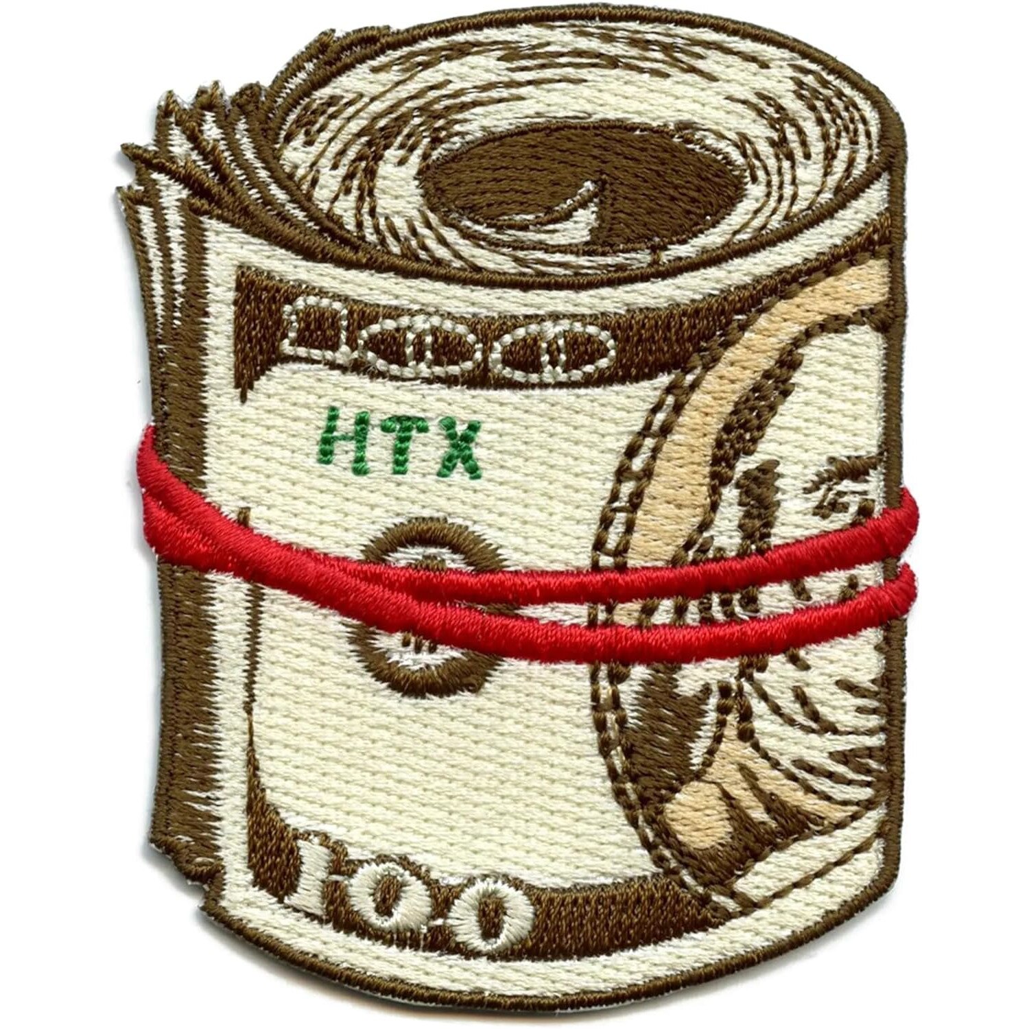 Petic textil brodat Teanc de bani 7x5.5 cm - eMAG.ro