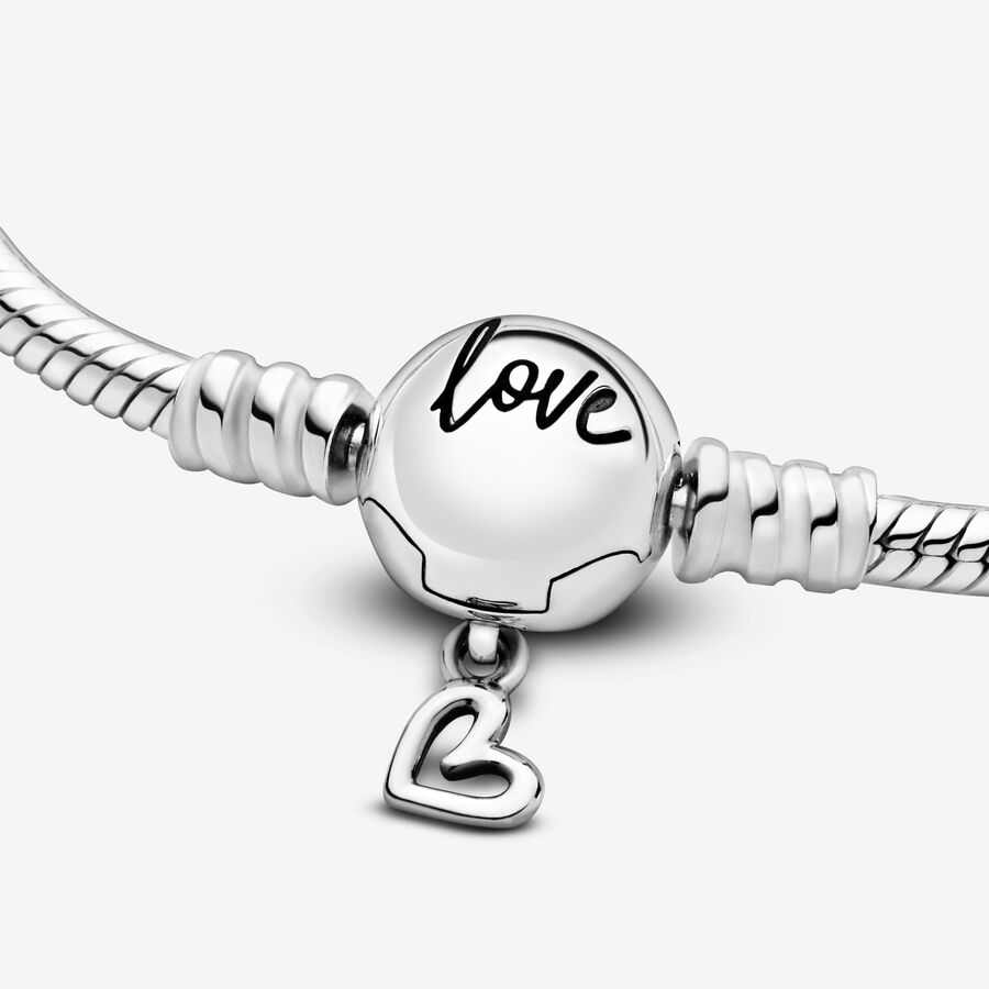 Bratara Pandora Moments tip Snake cu Inima Freehand Love Argint 925 ...
