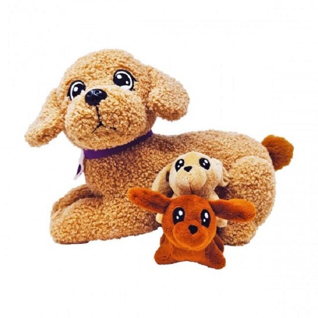 Jucarie de plus Mammy Surprise − Pudel cu catelusi seria Big Dog - eMAG.ro