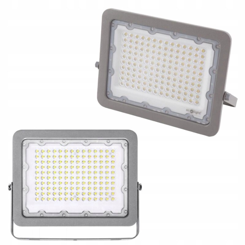 Proiector LED cu halogen, EcoLight, 100W, Neutru, Exterior, IP65, 4000K ...