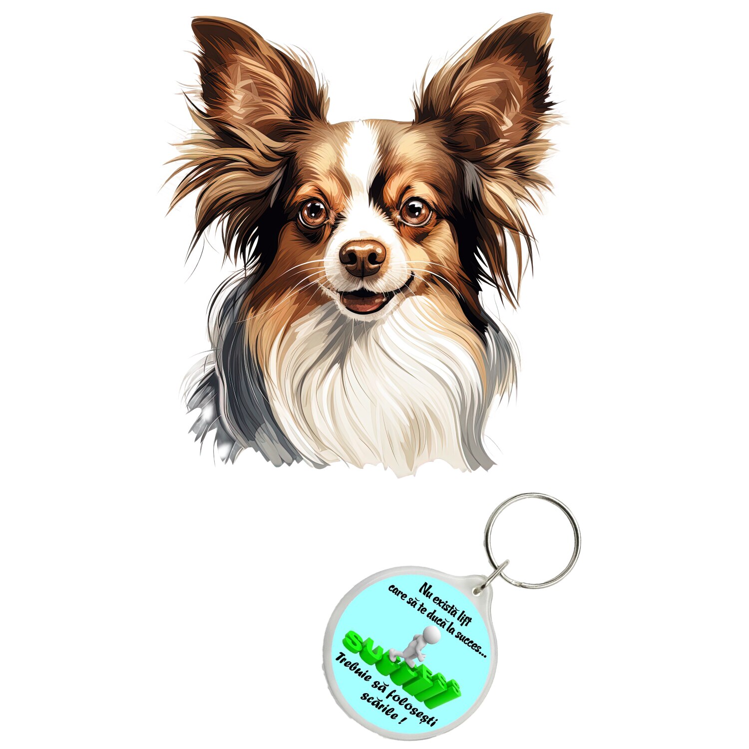 Set sticker decorativ perete, auto si geam, Caine -Papillon model 4, 20 ...