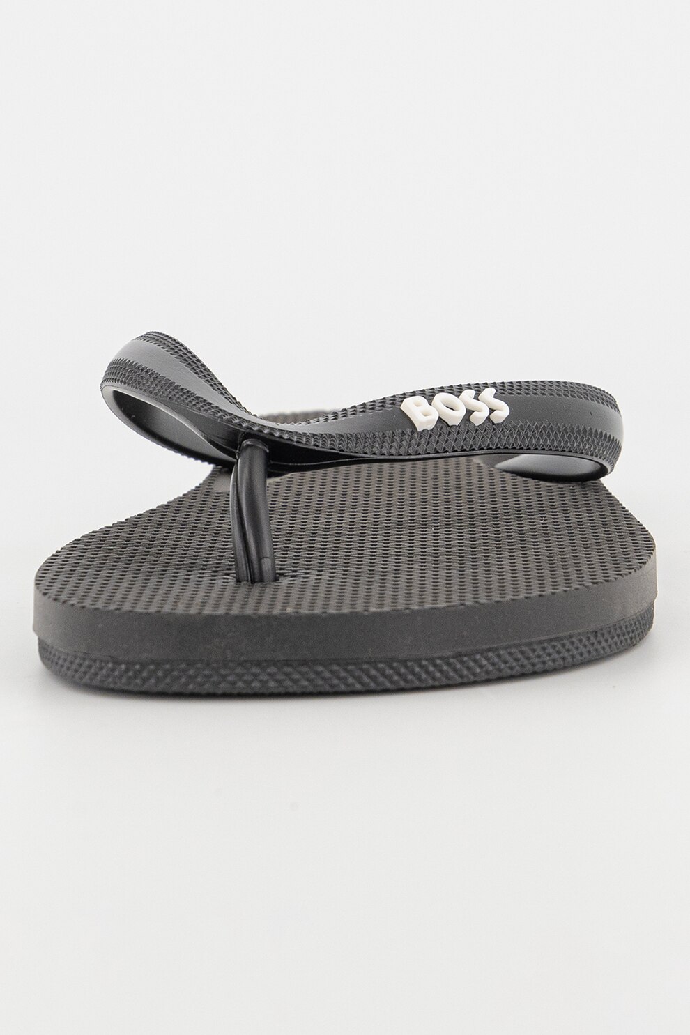 BOSS, Papuci flip-flop cu logo Tracy, Negru, 41-42 - eMAG.ro