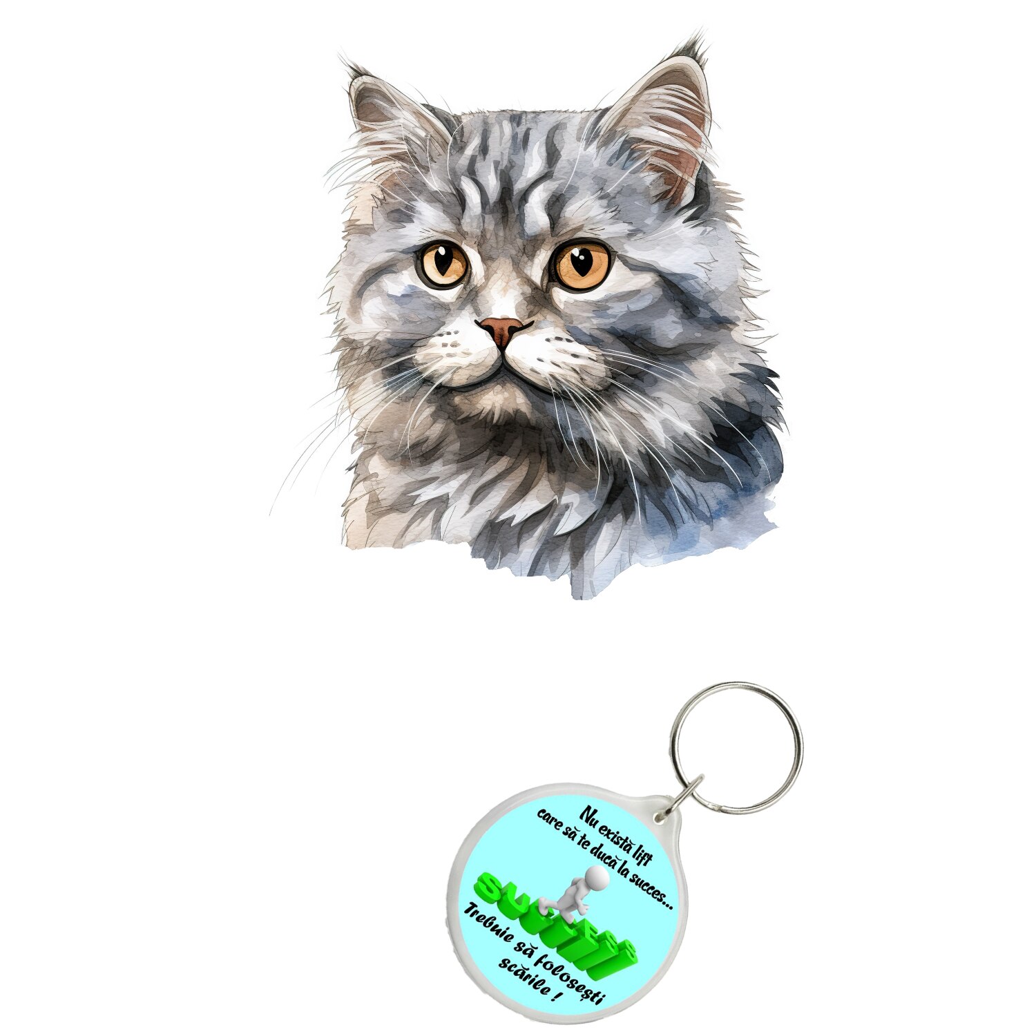 Set sticker decorativ perete, auto si geam, Pisica - Selkirk Rex model ...