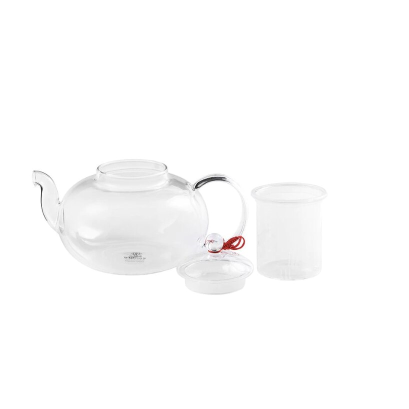 Ceainic cu infuzor de sticla, WaltStore®, recipient pentru ceai/cafea ...