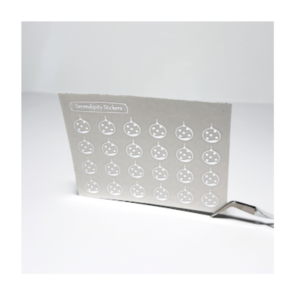 Set Stickere decorative transparente cu folio argintiu de Craciun 10 ...